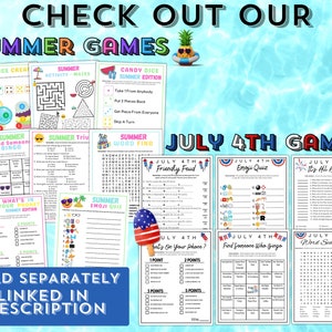 Summer Emoji Pictionary Party Game | Printable Emoji Game for Adults ...