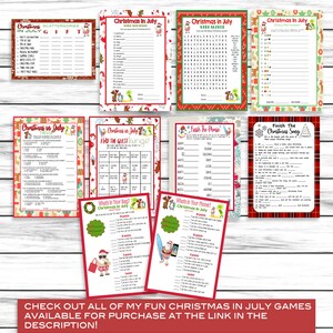 Christmas in July Whats in Your Bag, Party Game, Purse Game, for Adults ...