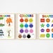 Kids Learning Education Poster Bundle, Rainbow Colors, Numbers ...