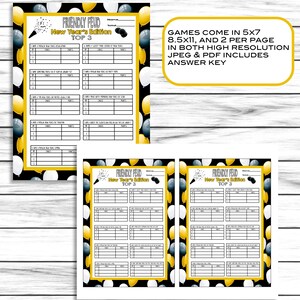 Family Feud New Years Edition, Family Feud Game, New Years Trivia Game ...