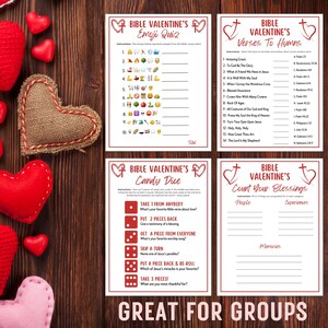 Valentines Printable Bible Games Bundle , Christian Valentine Day Games ...