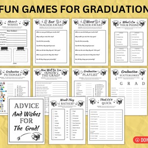 Printable 2024 Unique Graduation Games | Printable Unique Quizzes ...