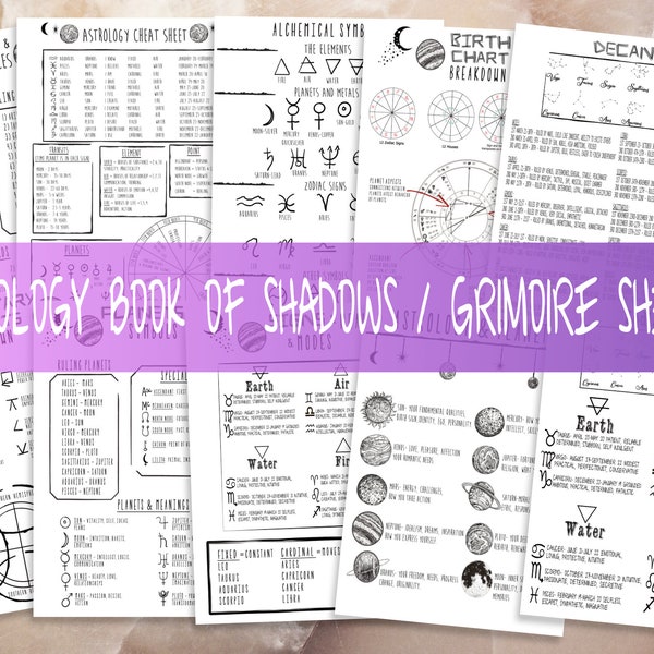 Book of Shadows Pages - Etsy