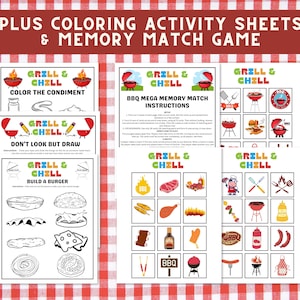 BBQ Grill & Chill Party Games for Adults Kids | I Do BBQ Shower Summer ...