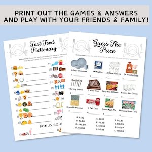 Printable Family Friends Dinner Party Games | Work Icebreaker Games ...