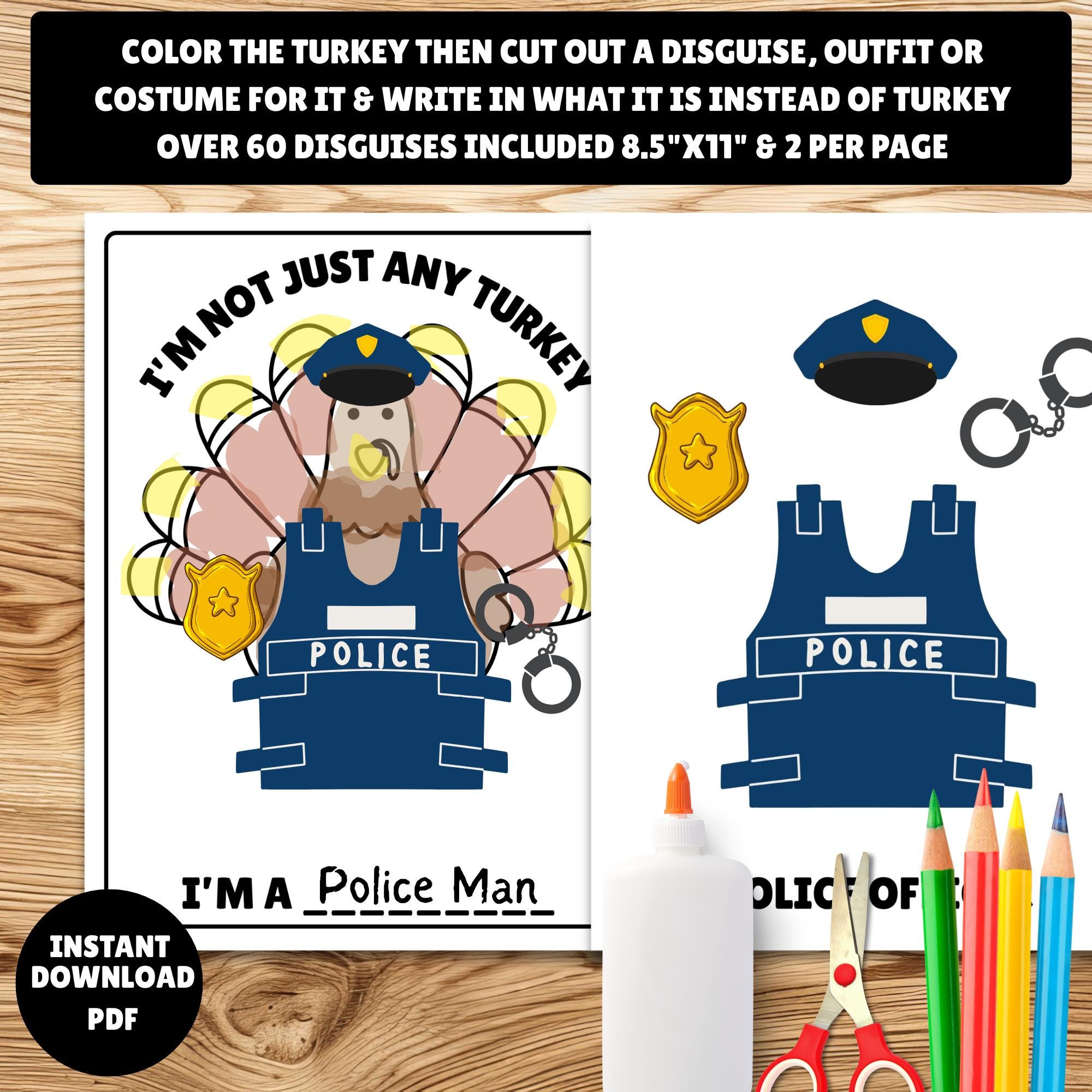 Disguise a Turkey Printable Kit | 65 Outfits | Thanksgiving Craft for ...