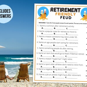 Retirement Party Game | Retirement Trivia Game | Fun Friendly Feud ...