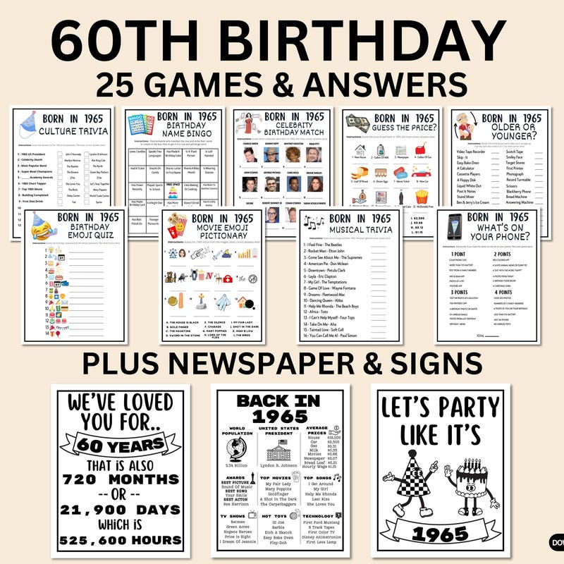 60th Birthday Woman Poster - Etsy UK