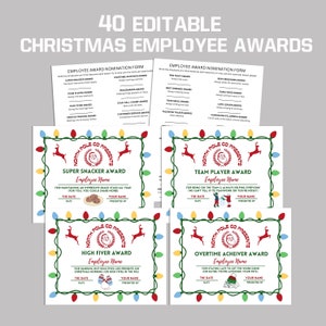 Employee Appreciation Christmas Award Certificates | Printable Funny ...