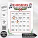 100 Christmas Music Unique Bingo Cards | Holiday Hits Song Game With ...