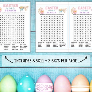 Printable Easter Word Search Find Game | Kids Adults Activity ...