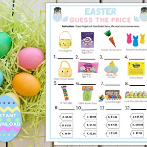 Printable Easter Price is Right Game | Fun Family Idea | Kids Adults ...
