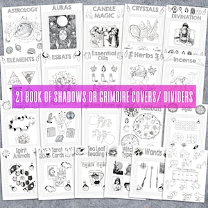 Beginner Witchcraft Book of Shadows Pages Printable Set | Baby Witch ...