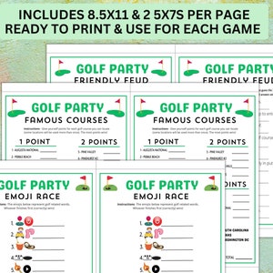 Editable Golf Party Games Watch Golf Themed Party Ideas Printable ...