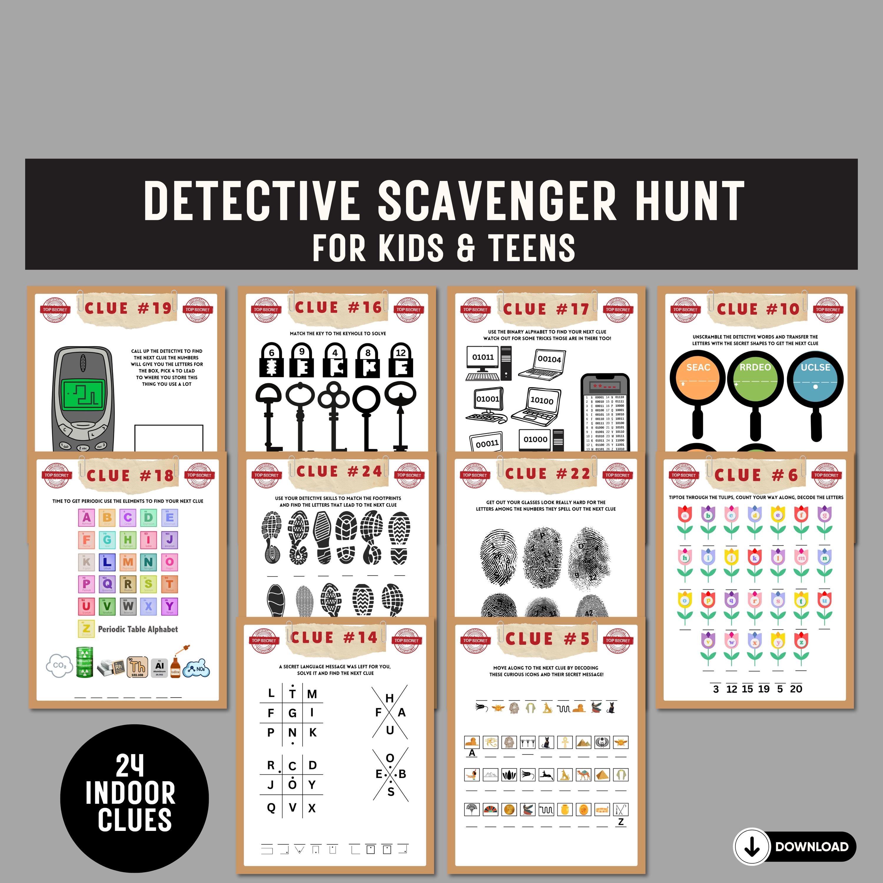 Detective Scavenger Hunt