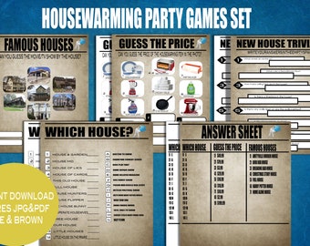 House Warming Party: New Home Trivia Games Instant Download - Etsy