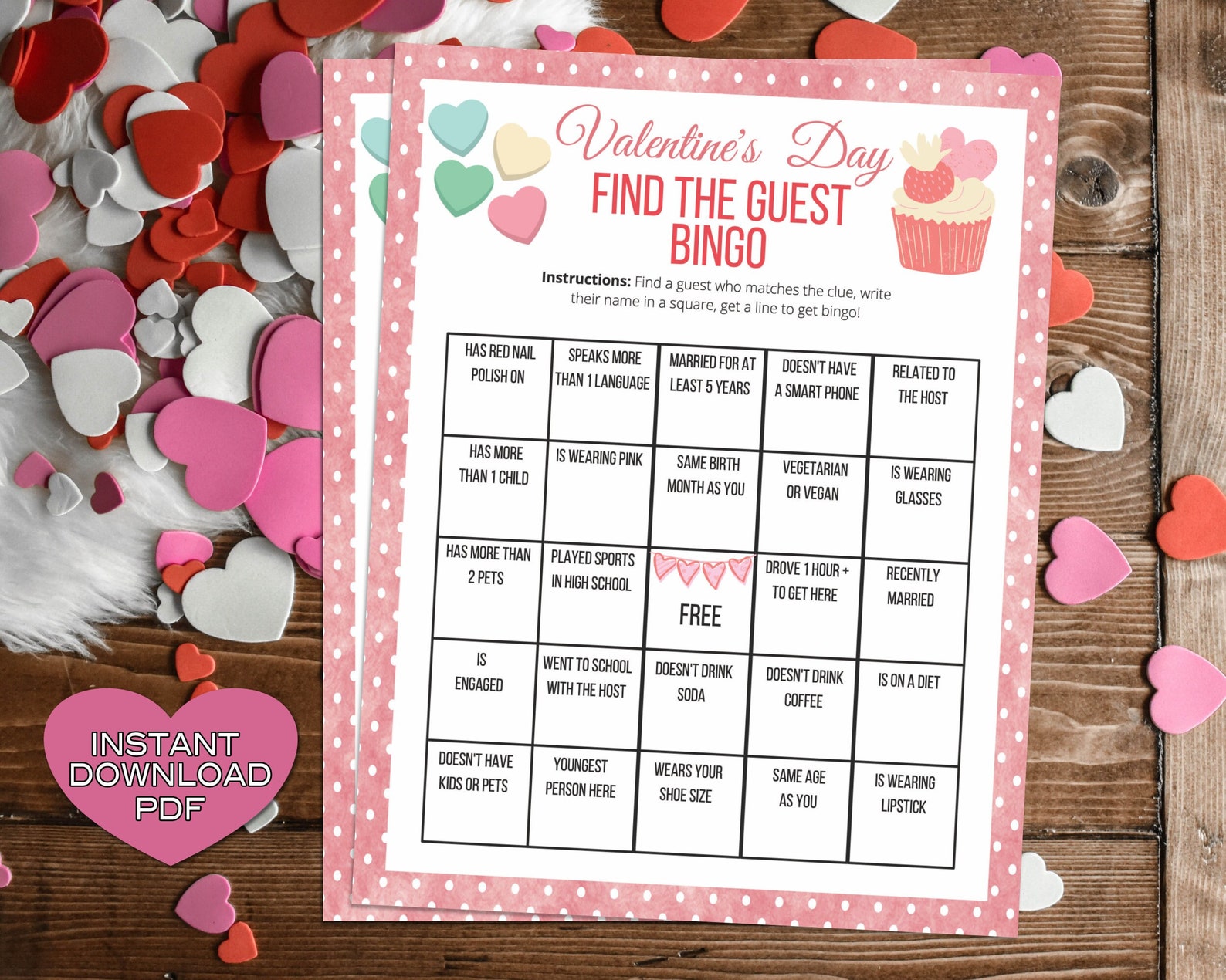 Find the Guest Bingo Ice Breaker Game classroom Office | Etsy
