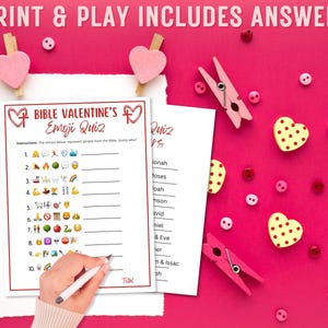 Valentines Printable Bible Games Bundle , Christian Valentine Day Games ...