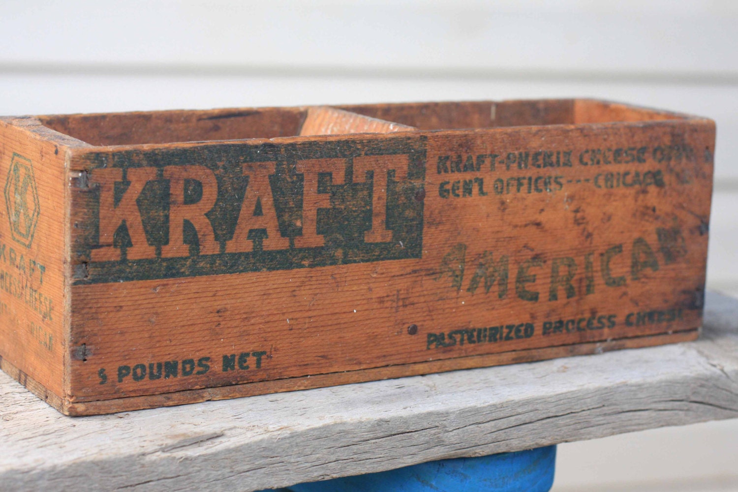Vintage Kraft Cheese Box - Etsy
