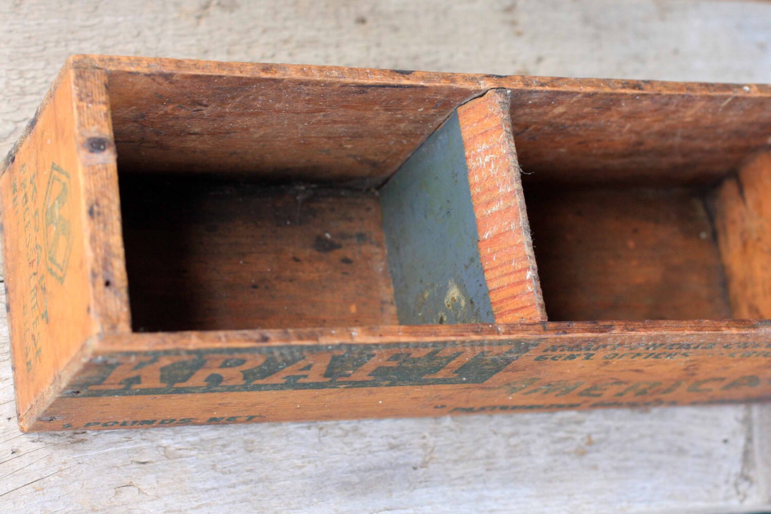 Vintage Kraft Cheese Box - Etsy