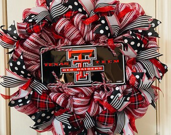 Texas Tech University Wreath - Etsy
