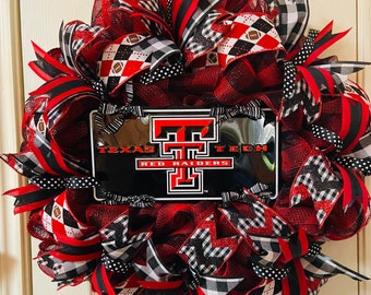 Texas Tech Wreath | Etsy