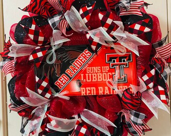 Texas Tech Wreath | Etsy