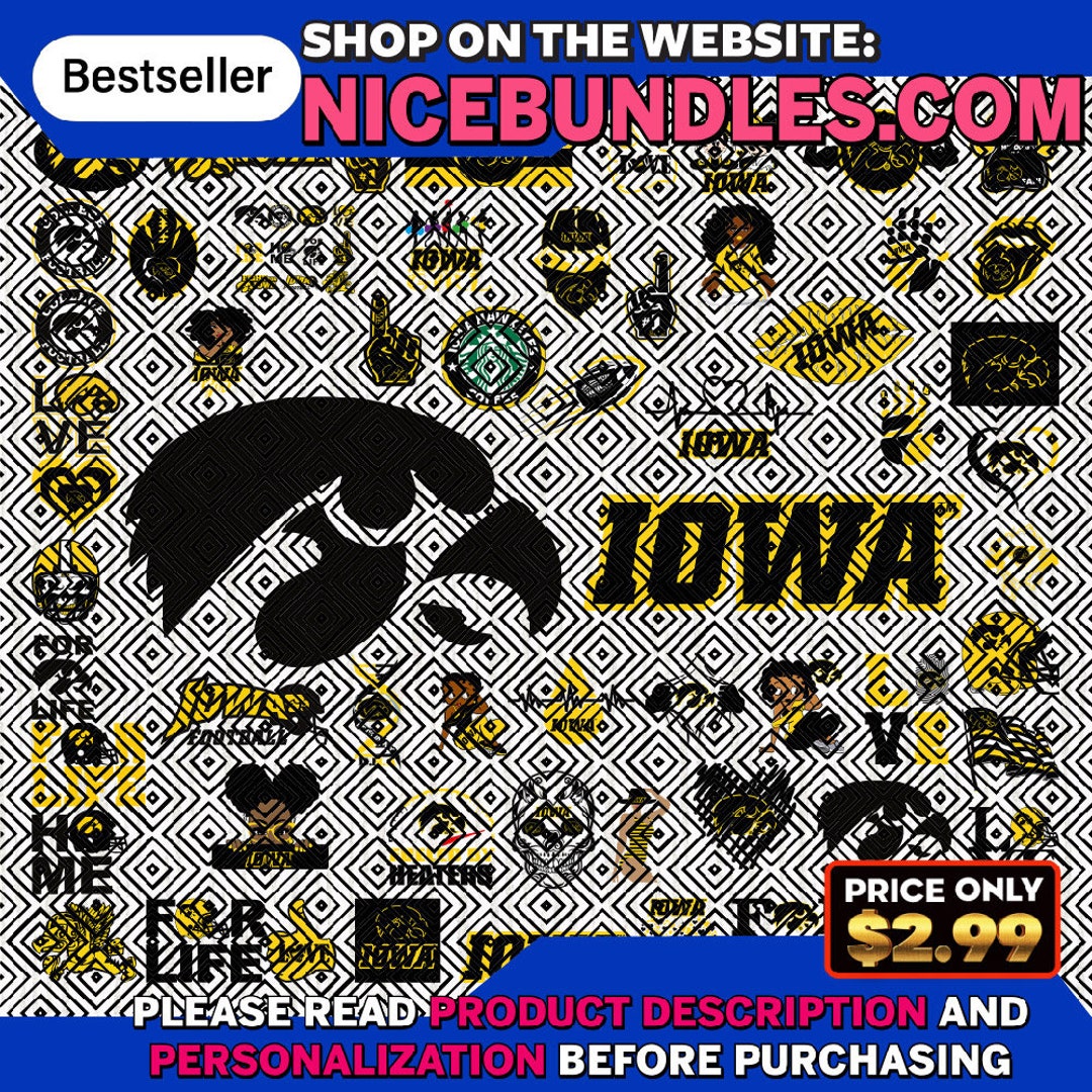 59 Files Iowa-hawkeyes Team Bundle Svg Iowa-hawkeyes Svg - Etsy