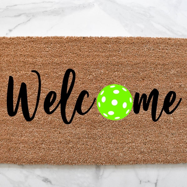 Pickleball Door Mats - Etsy
