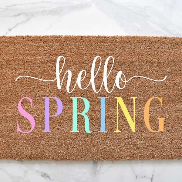 Spring Doormat - Etsy