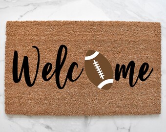 Football Front Door Mat - Etsy