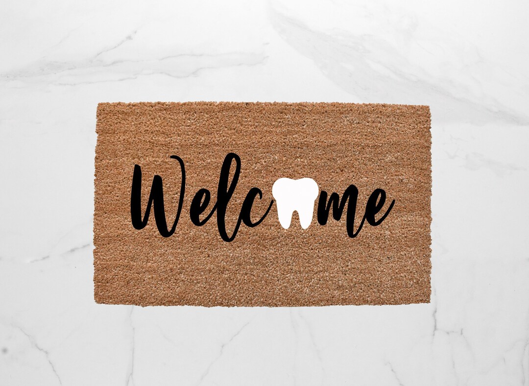 Tooth Doormat, Dentist Doormat, Welcome Mat, Doctor Doormat, Outdoor ...