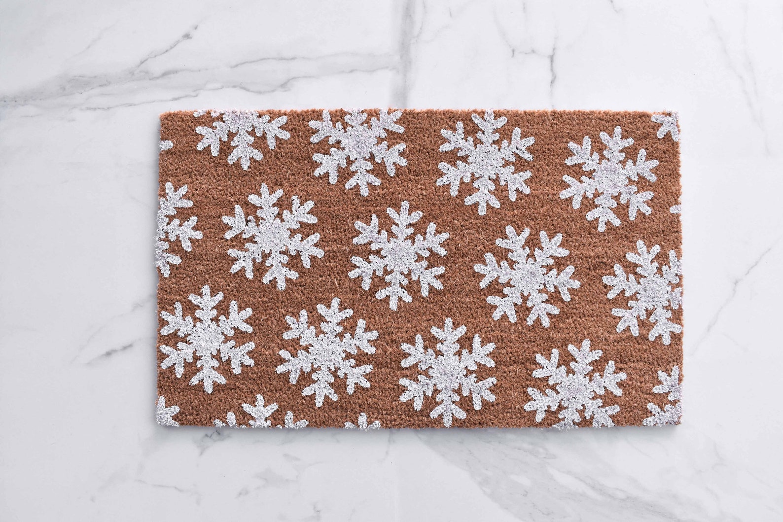 Snowflake Doormat Winter Doormat Cute Doormat Snow Welcome | Etsy