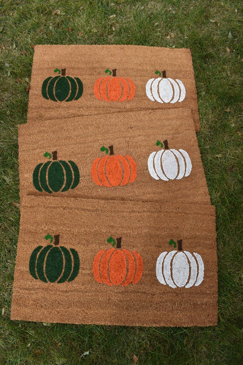 Pumpkin Doormat Fall Decor Welcome Mat Autumn Doormat - Etsy