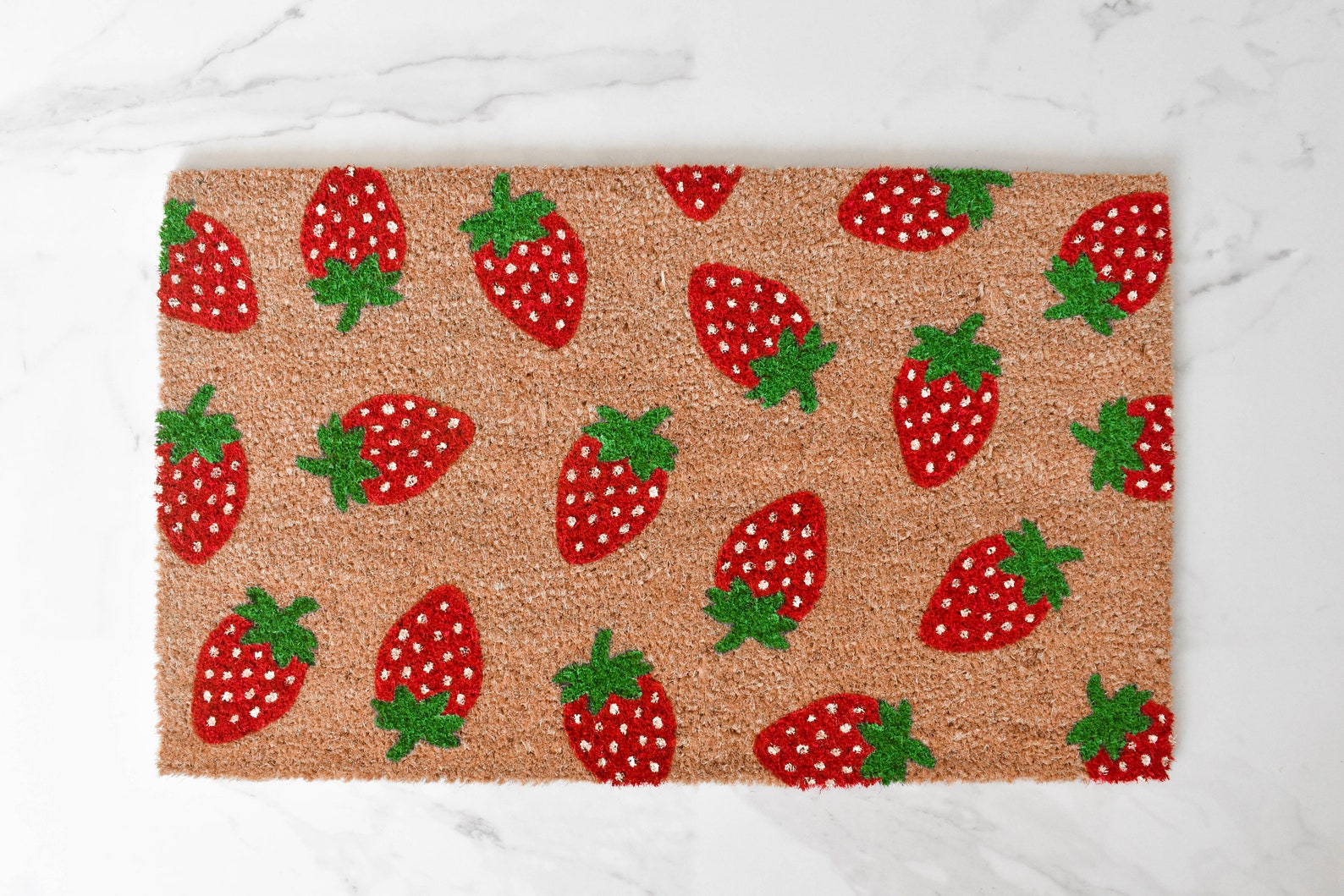 Strawberry Doormat Summer Doormat Cute Doormat Welcome Mat - Etsy