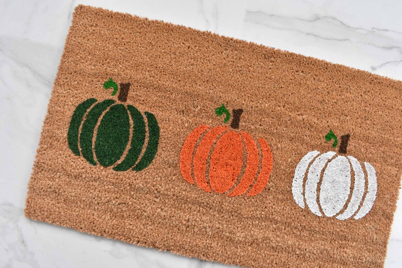 Pumpkin Doormat Fall Decor Welcome Mat Autumn Doormat - Etsy