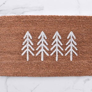 Pine Tree Doormat, Cute Doormat, Christmas Doormat, Outdoor Rug ...