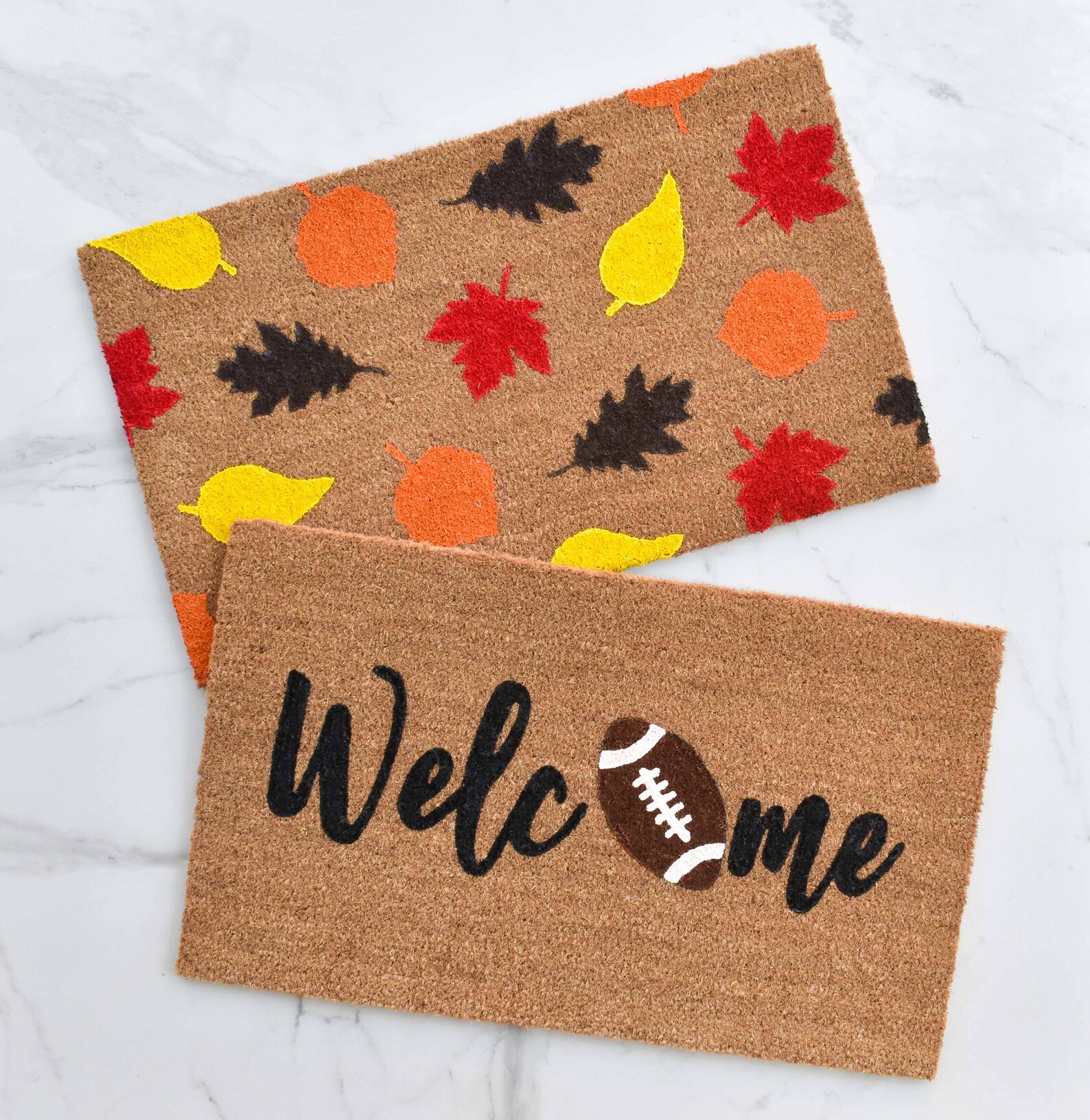 Fall Leaves Doormat Fall Doormat Fall Decor Fall Porch - Etsy