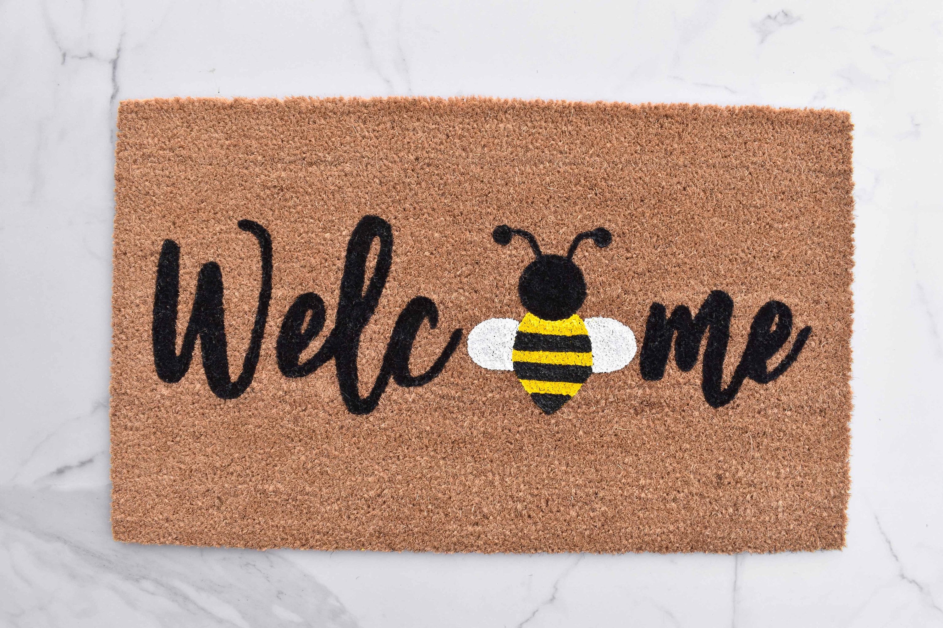 Bee Welcome Doormat Bumble Bee Doormat Cute Doormat Welcome | Etsy