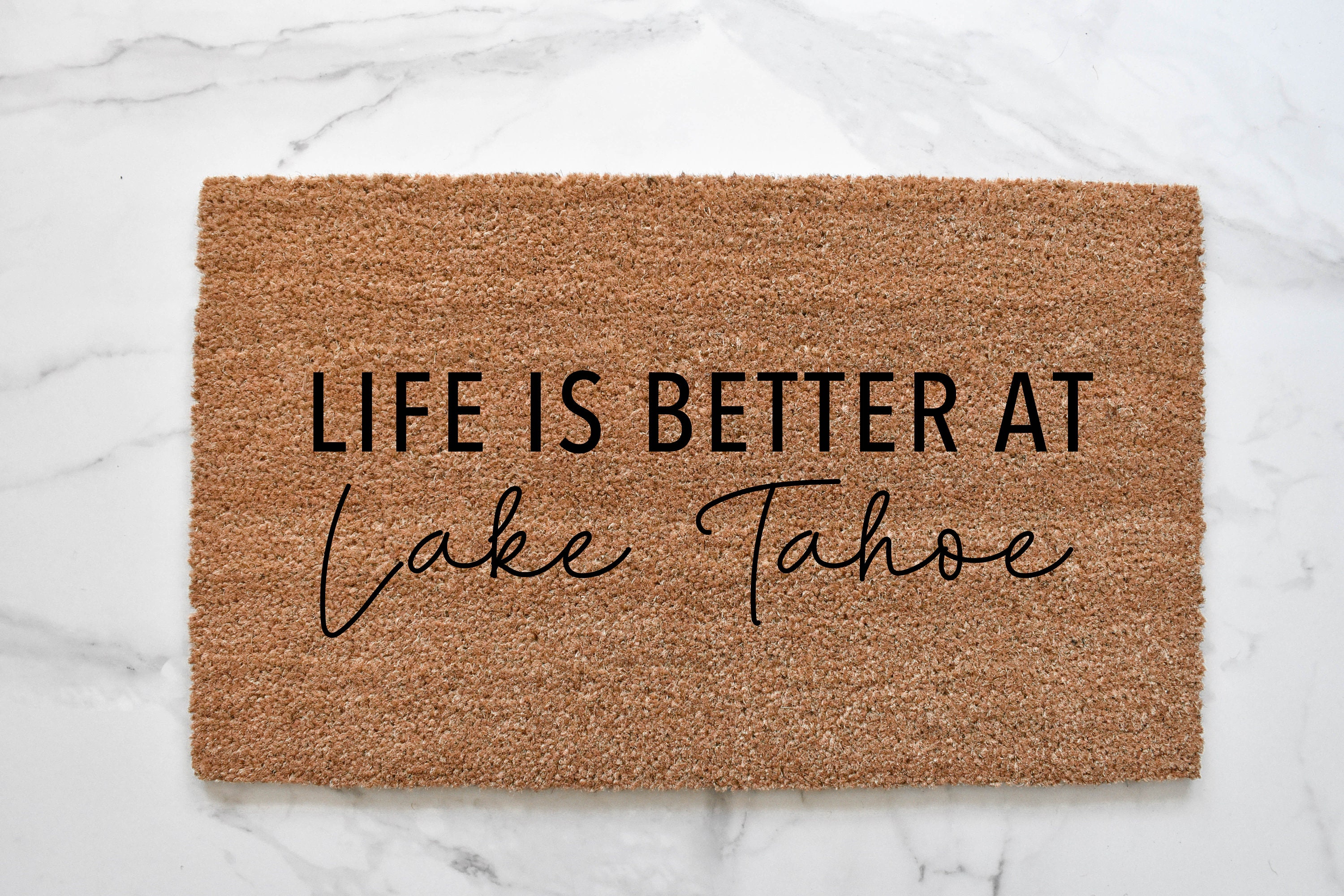CUSTOM Lake Doormat, Lake House Decor, Cabin Doormat, Cabin Decor, Cute ...