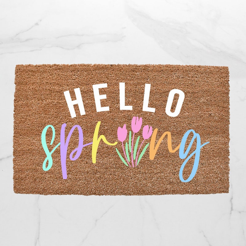 Spring Doormat - Etsy
