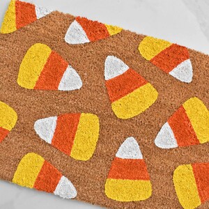 Candy Corn Doormat Halloween Doormat Cute Doormat Halloween - Etsy