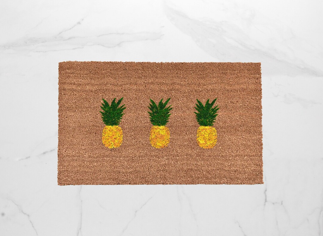 Pineapple Doormat, Cute Doormat, Pineapple Decor, Welcome Mat, Outdoor ...