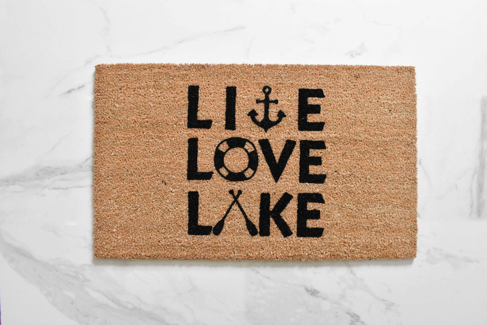 Live Love Lake Doormat, Lake Doormat, Lake House Decor, Cabin Doormat ...