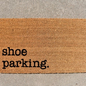 Shoe Parking Doormat, Cute Doormat, Welcome Mat, Outdoor Rug, Funny ...