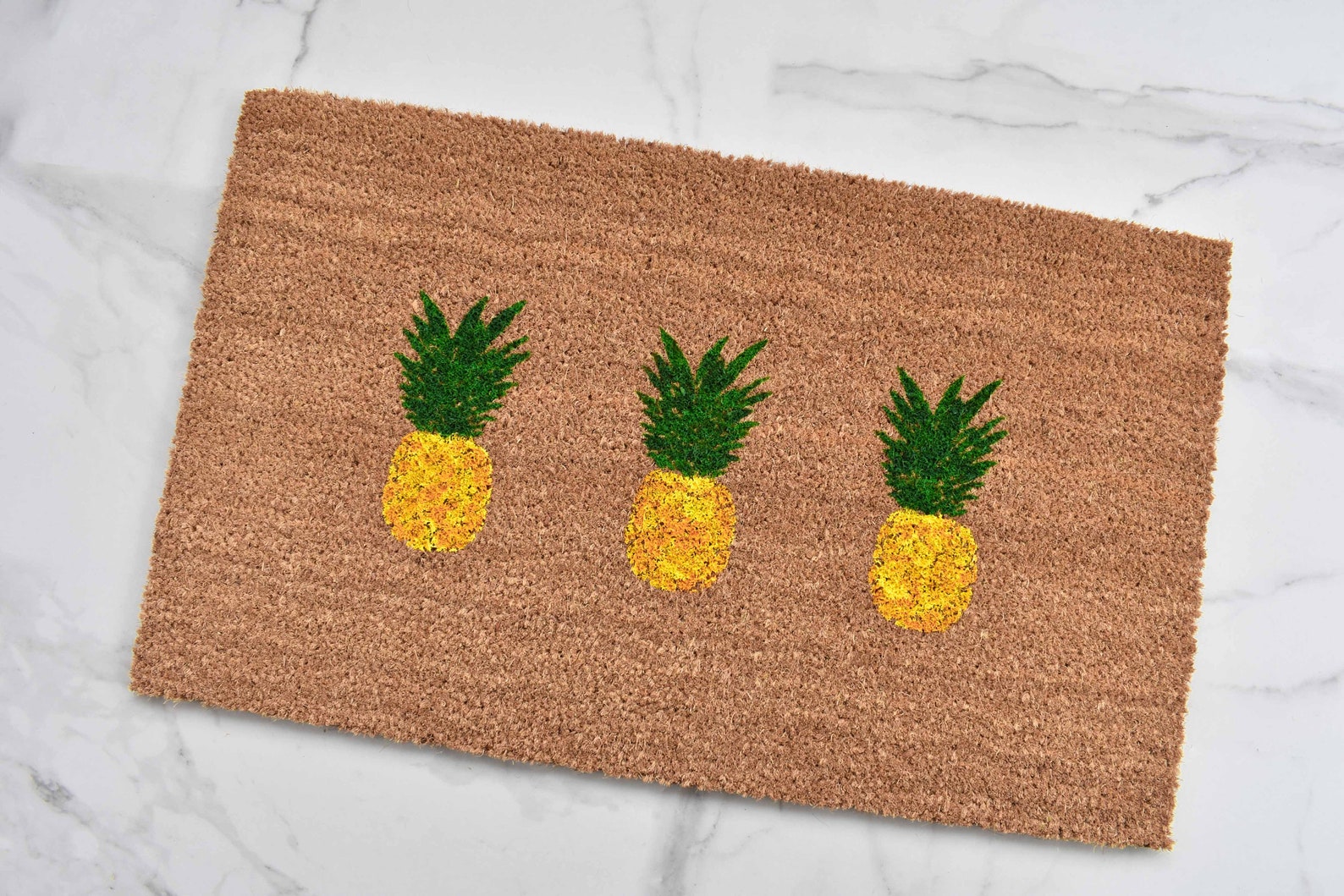 Pineapple Doormat Cute Doormat Pineapple Decor Welcome Mat | Etsy