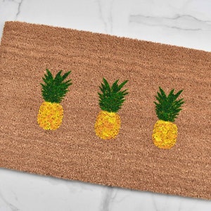 Pineapple Doormat, Cute Doormat, Pineapple Decor, Welcome Mat, Outdoor ...