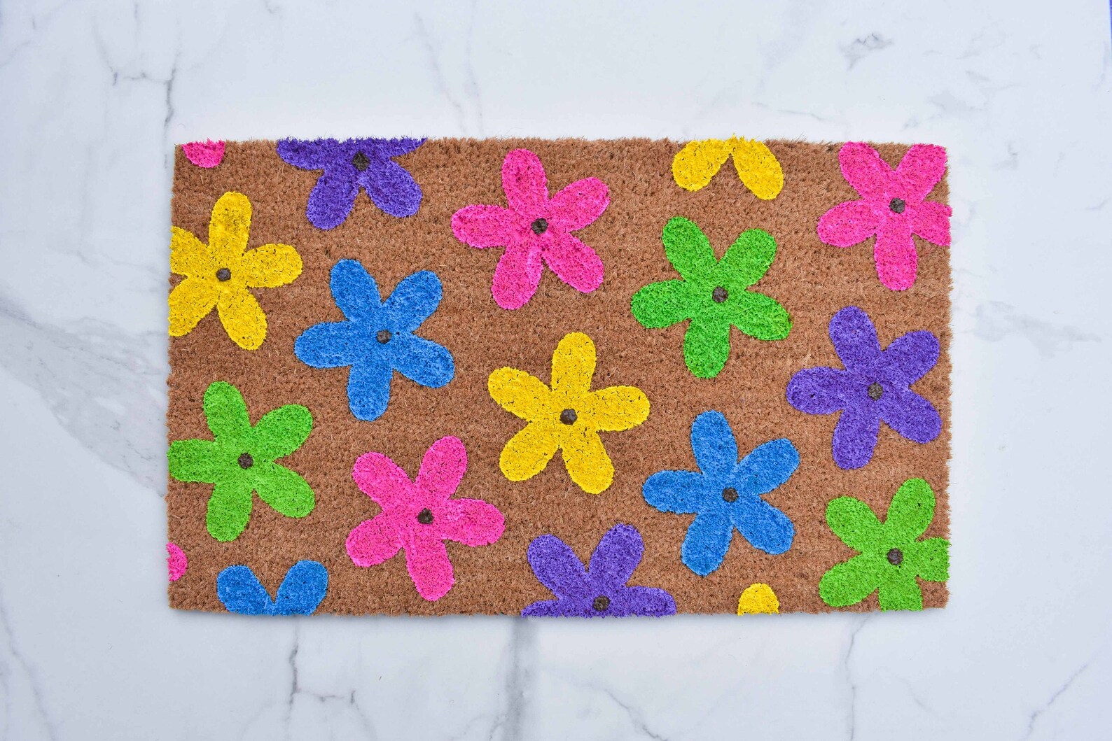 Flower Doormat Spring Doormat Cute Doormat Welcome Mat - Etsy