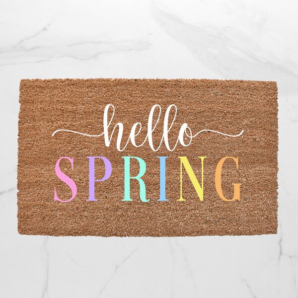 Spring Doormat - Etsy