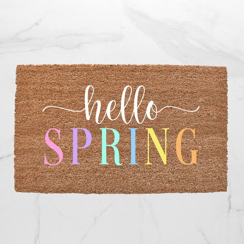 Spring Doormat - Etsy